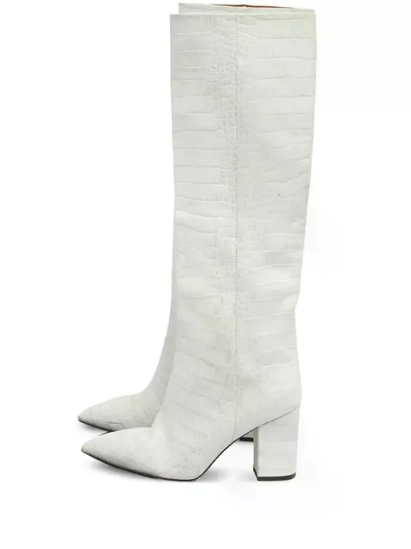 Paris Texas Croc-embossed Leather Boots
