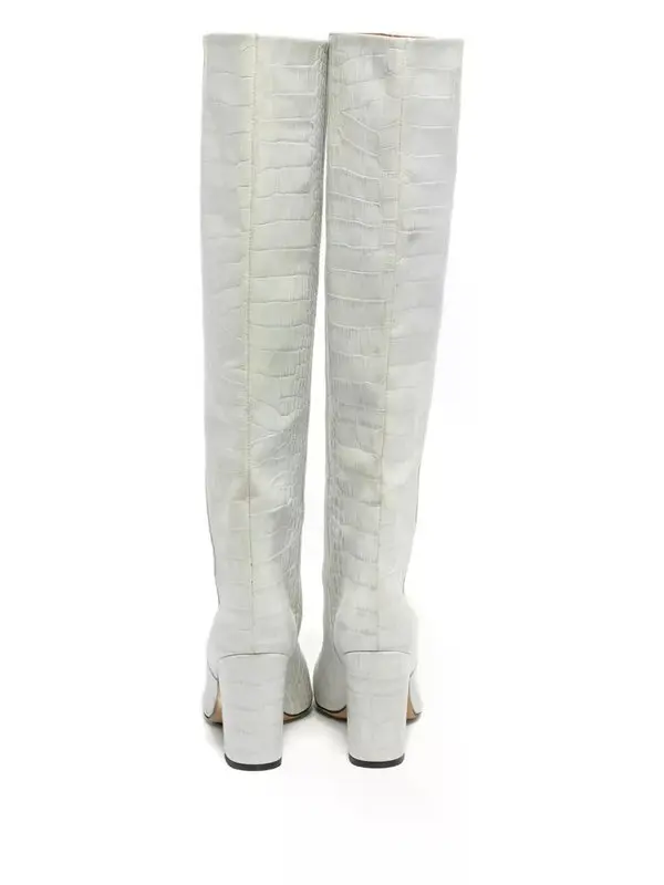 Paris Texas Croc-embossed Leather Boots