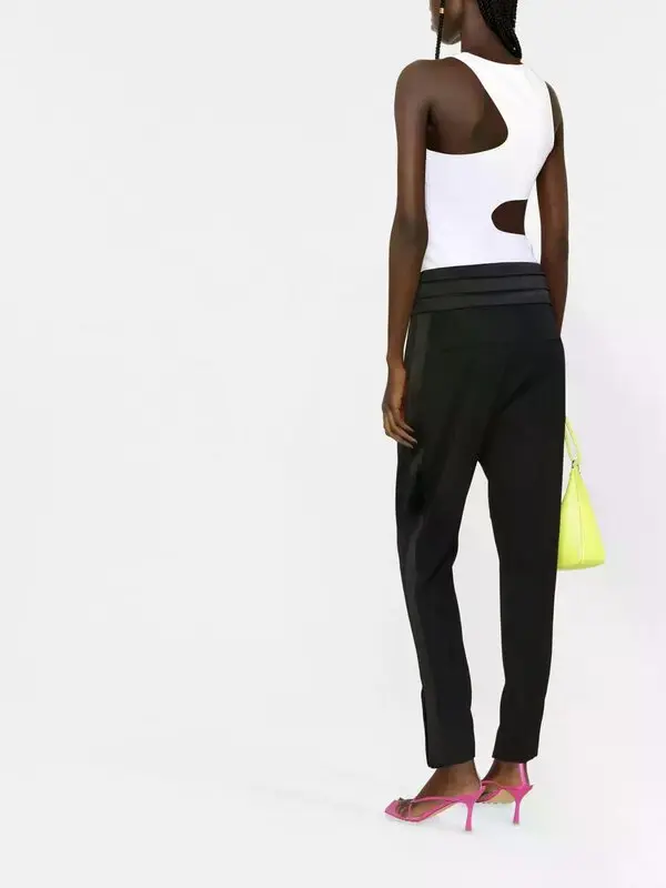 Balmain Tapered Wool Trousers