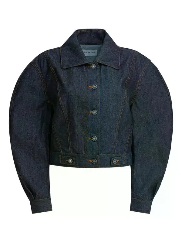 Givenchy Back-to-front Cocoon Denim Jacket - Blue