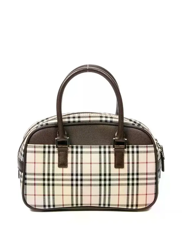 Burberry Check-pattern Tote Bag