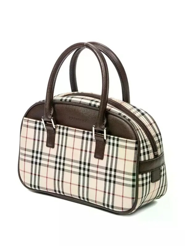 Burberry Check-pattern Tote Bag