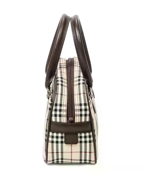 Burberry Check-pattern Tote Bag