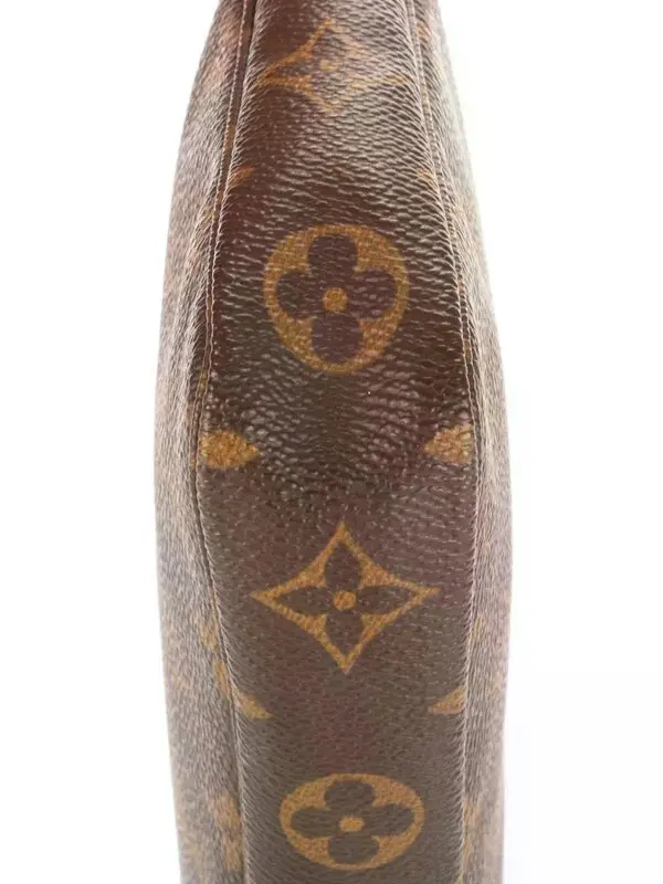 LOUIS VUITTON 2000s Monogram Canvas Zip Bag - Brown