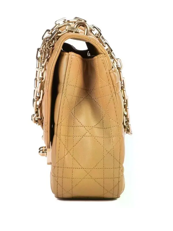 Dior Cannage-quilting Chain Shoulder Bag - Neutrals