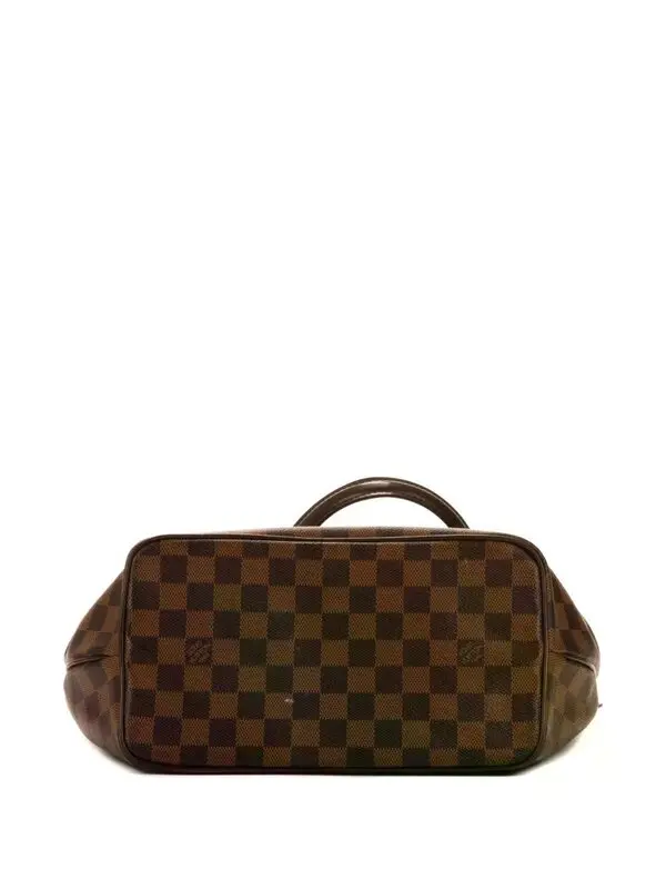 LOUIS VUITTON 2000s Damier Azur Top-handle Bag - Brown