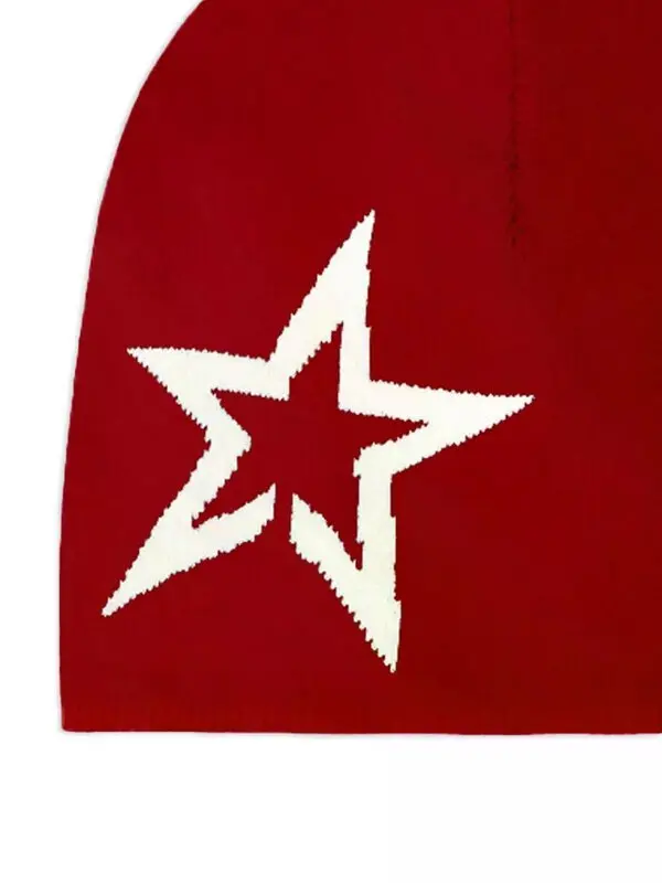 Perfect Moment Star-print Beanie - Red