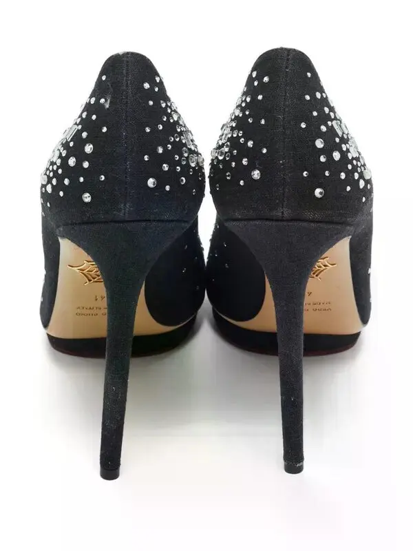 CHARLOTTE OLYMPIA Crystal-embellished Platform Pumps