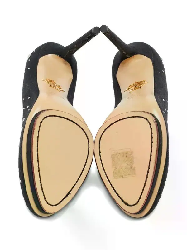 CHARLOTTE OLYMPIA Crystal-embellished Platform Pumps