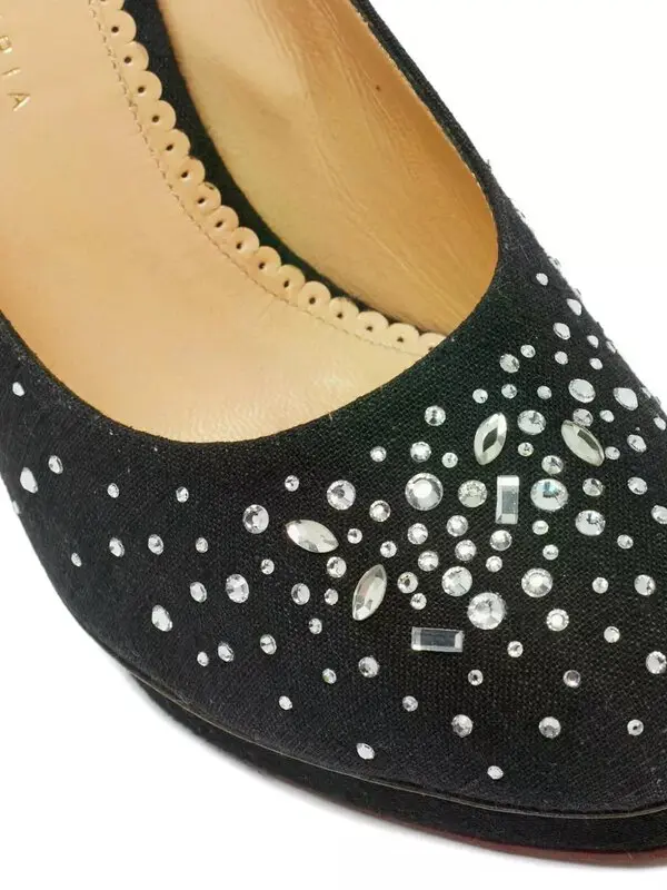 CHARLOTTE OLYMPIA Crystal-embellished Platform Pumps
