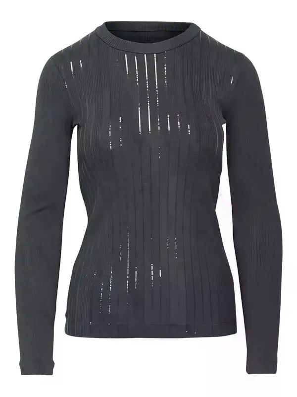 Brunello Cucinelli Sequin-stripe T-shirt