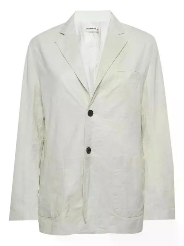Zadig&Voltaire Leather Single-breasted Blazer