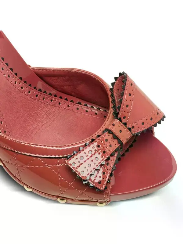 Dior Bow Leather Slides