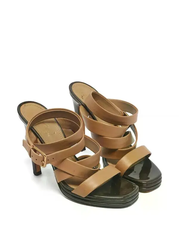 Saint Laurent Strappy Platform Sandals