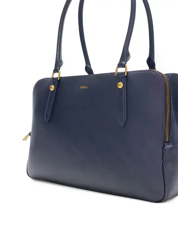 Furla Large Leather Boston Tote