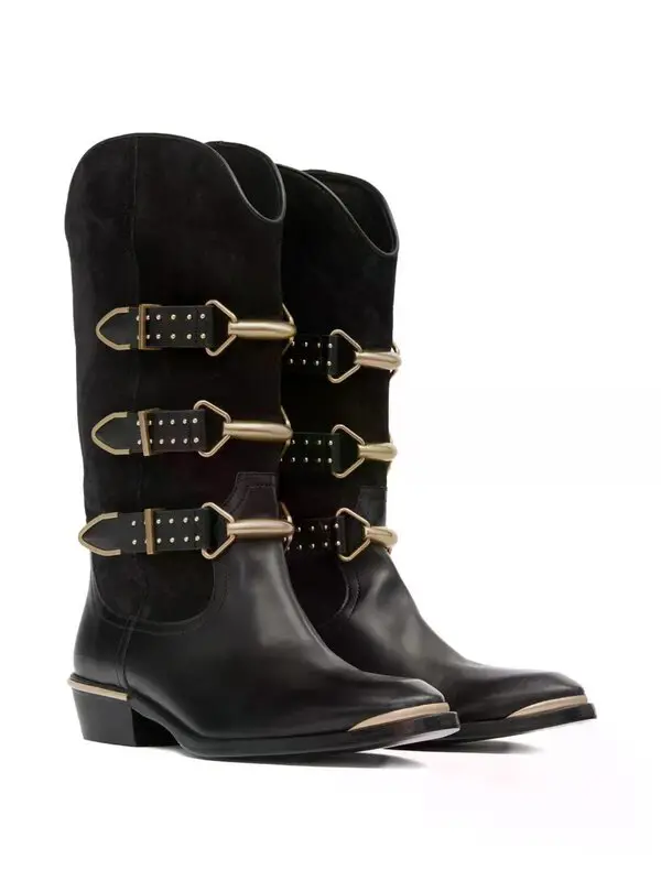 Isabel Marant Étoile Mexia Buckle Boots - Black