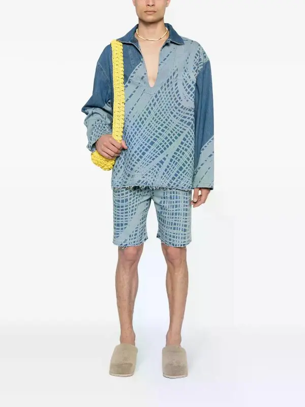 Loewe Logo-patch Denim Shorts