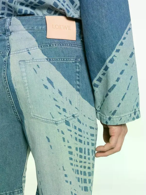 Loewe Logo-patch Denim Shorts
