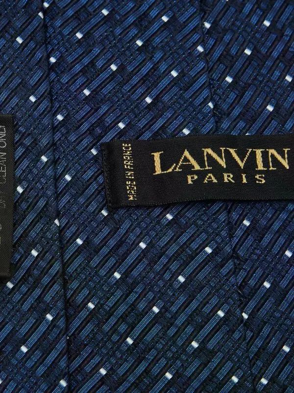 LANVIN Patterned Silk Necktie