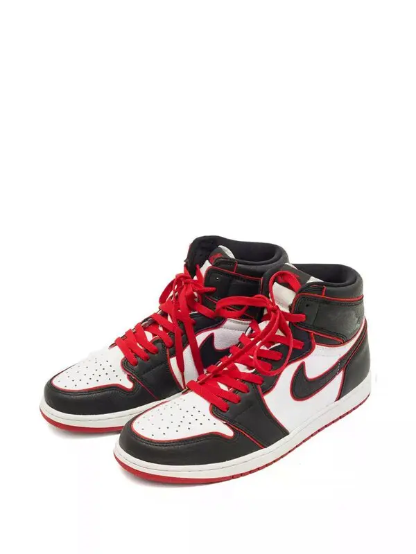 JORDAN Bloodline 1s Leather High-top Sneakers - Black