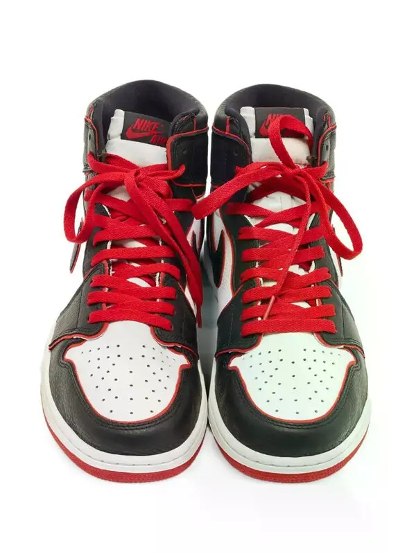 JORDAN Bloodline 1s Leather High-top Sneakers - Black