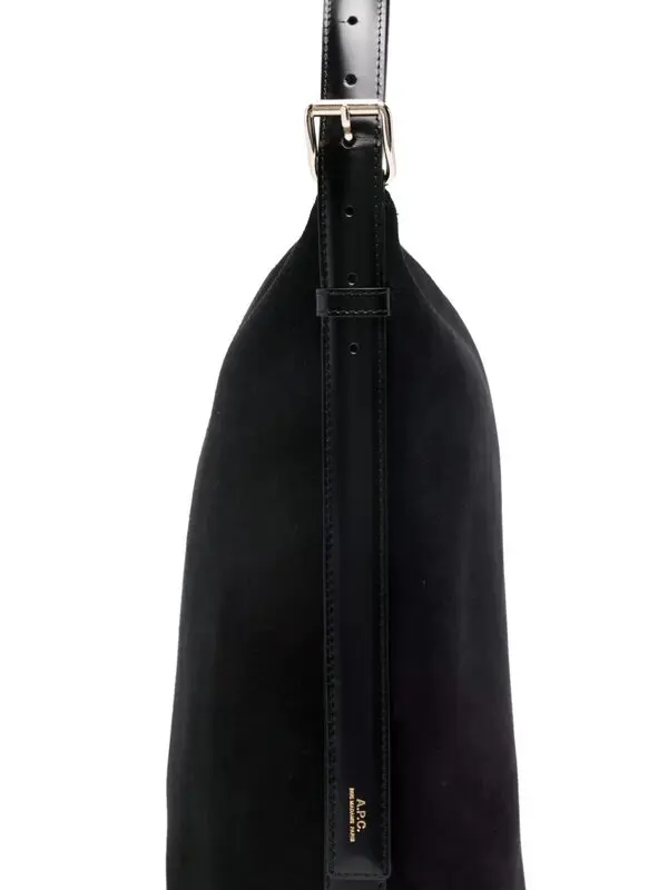 A.p.c. Adjustable-strap Zip Shoulder Bag - Black
