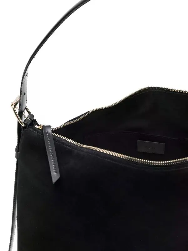 A.p.c. Adjustable-strap Zip Shoulder Bag - Black