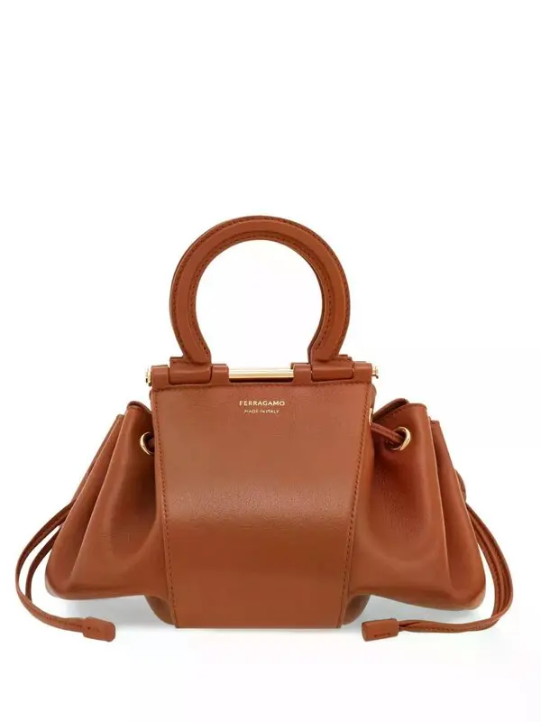 FERRAGAMO Gancini Detail Bucket Bag