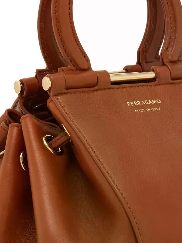 FERRAGAMO Gancini Detail Bucket Bag