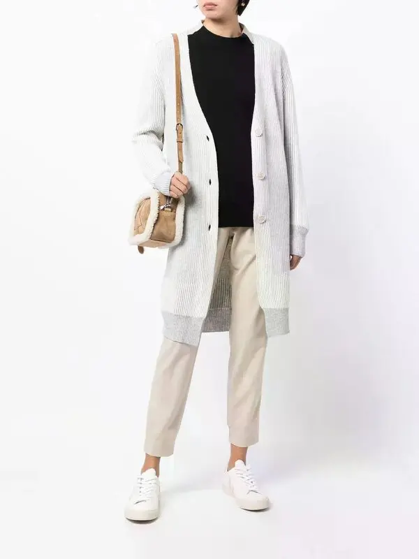 Lorena Antoniazzi V-neck Buttoned Cardigan Coat