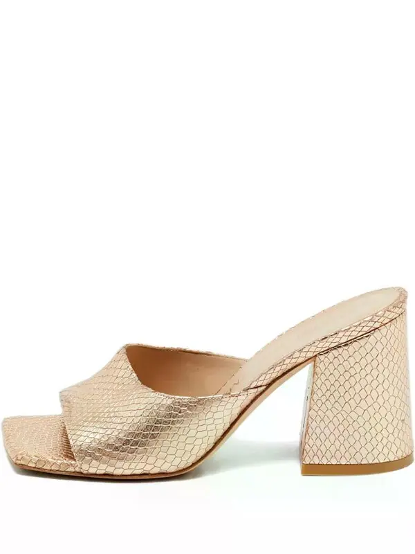 STUART WEITZMAN Snakeskin Embossed Sandals