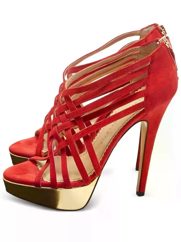 CHARLOTTE OLYMPIA Platform Suede Sandals
