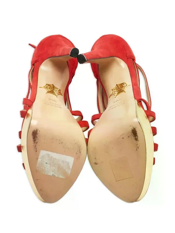 CHARLOTTE OLYMPIA Platform Suede Sandals