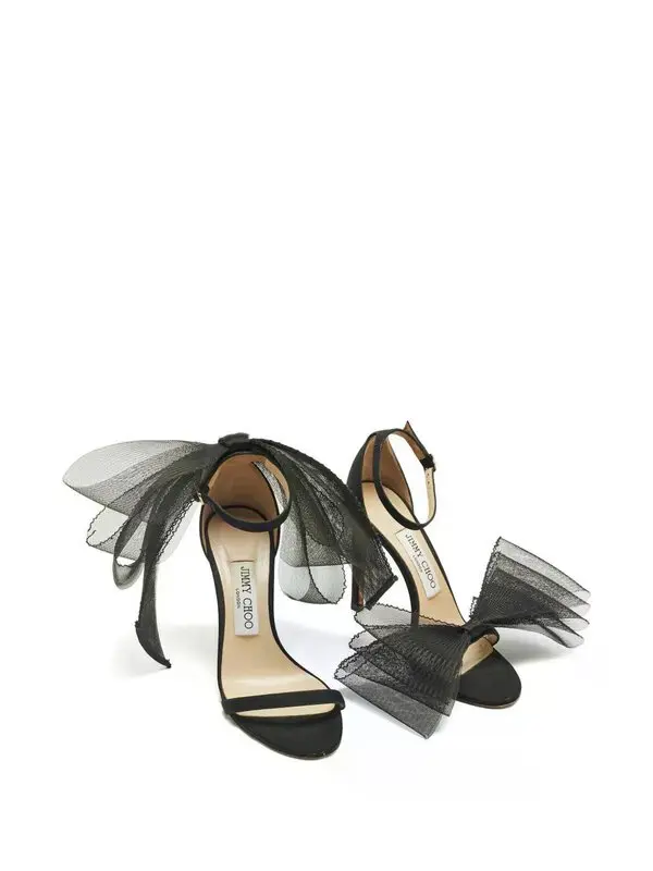 JIMMY CHOO Bow-detail Stiletto Sandals