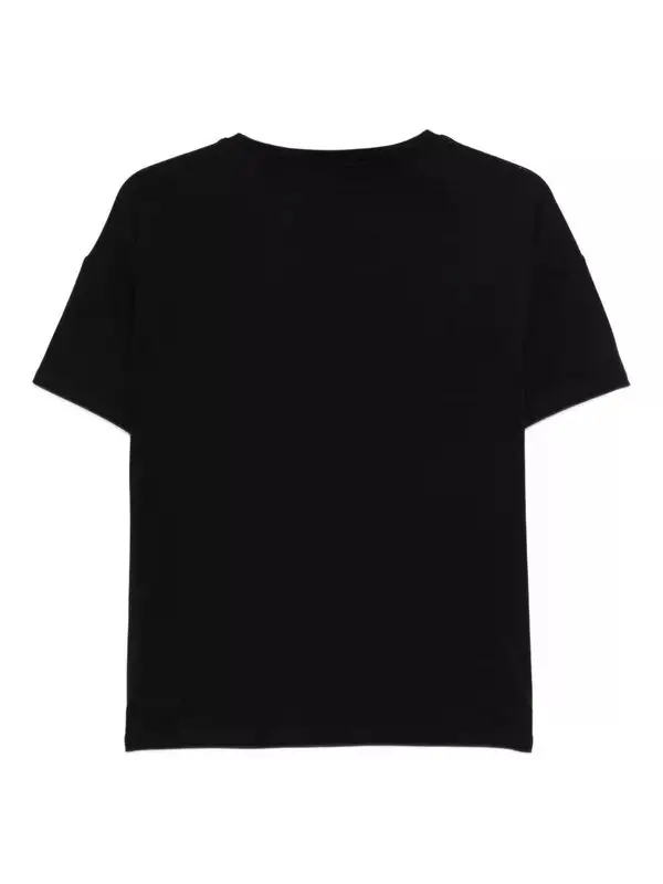 Liu Jo Embellished Print T-shirt - Black