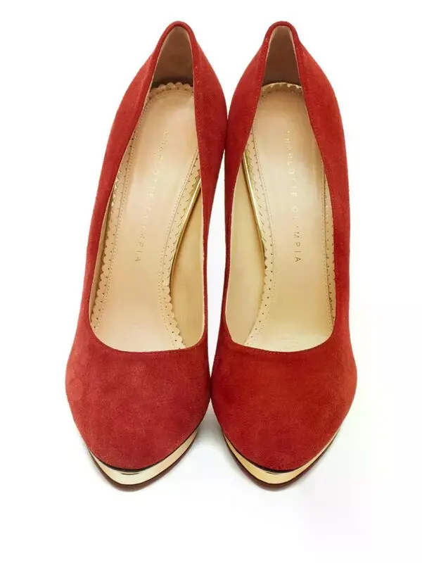 CHARLOTTE OLYMPIA Dolly Suede Pumps