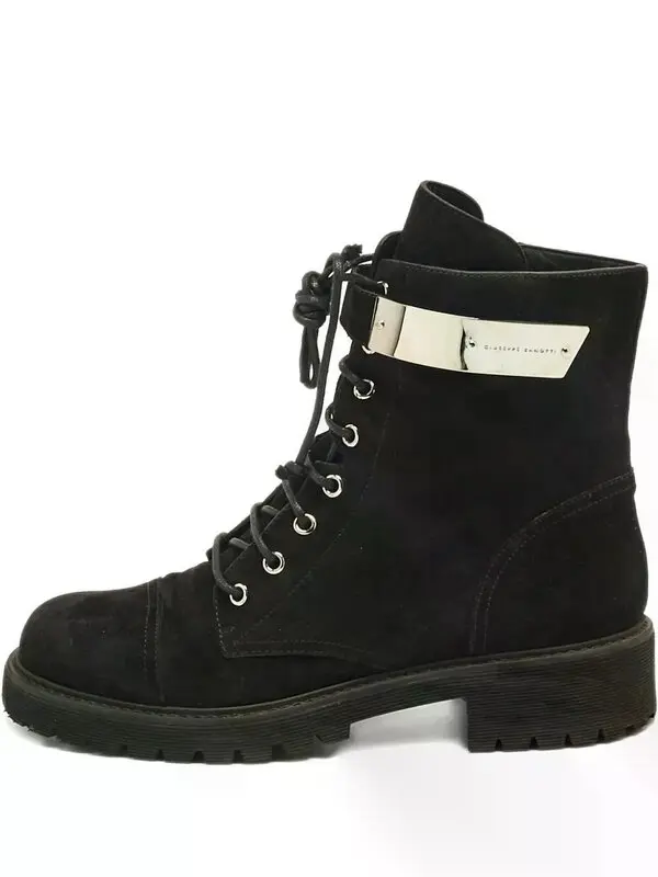 GIUSEPPE ZANOTTI Suede Lace-up Boots
