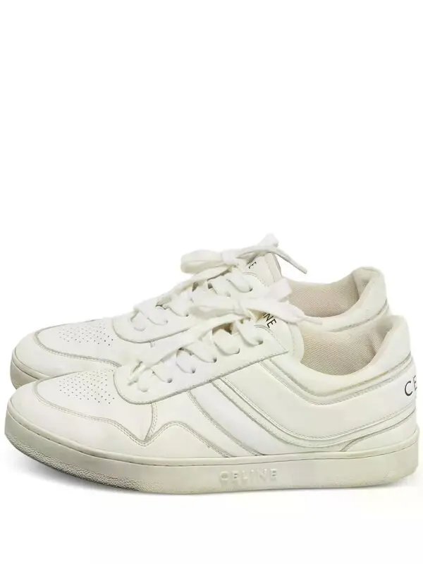 Celine Leather Lace-up Sneakers