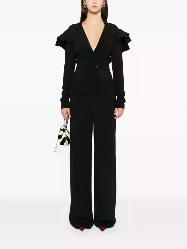 SAIID KOBEISY Ruffled Wrap Jumpsuit