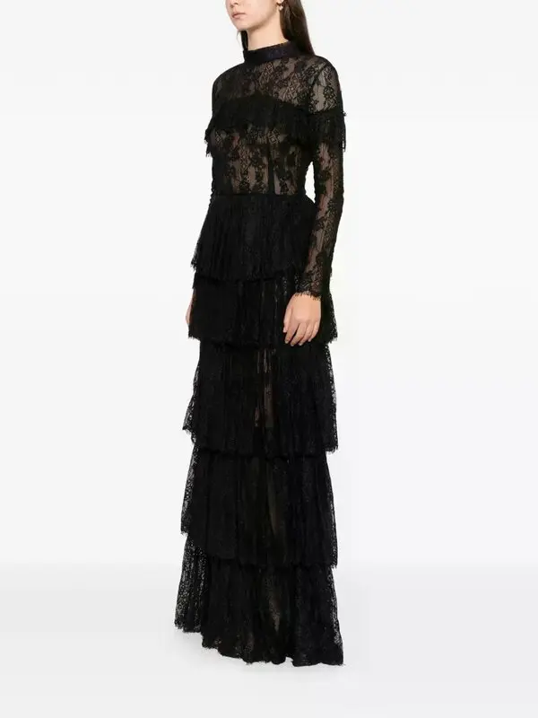 SAIID KOBEISY Lace Long Dress