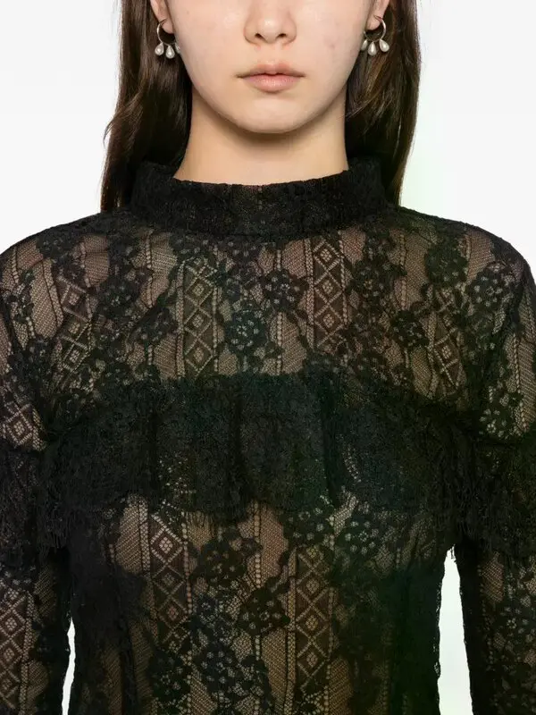 SAIID KOBEISY Lace Long Dress