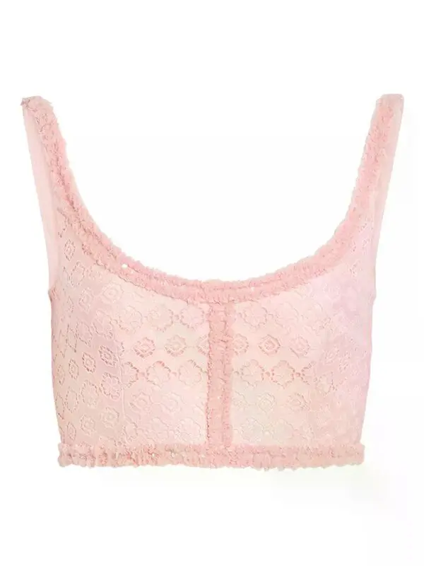 Giambattista Valli Sequin-embellished Cropped Top - Pink