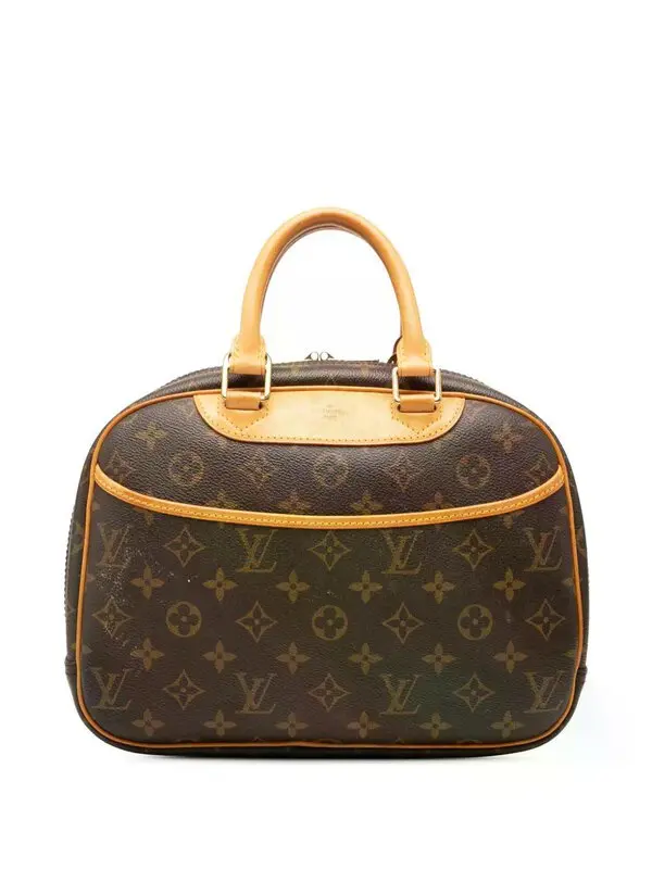 LOUIS VUITTON 2004 Monogram Trouville Handbag - Brown