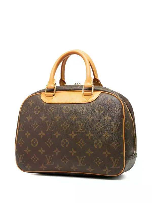 LOUIS VUITTON 2004 Monogram Trouville Handbag - Brown