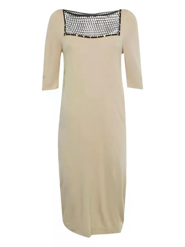 Roberto Cavalli Short-sleeved Midi Dress