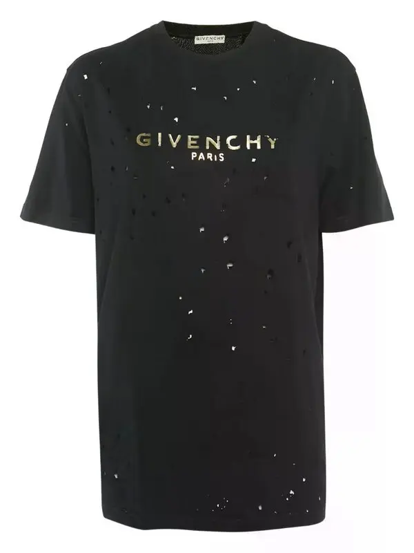 Givenchy Distressed Logo-print T-shirt