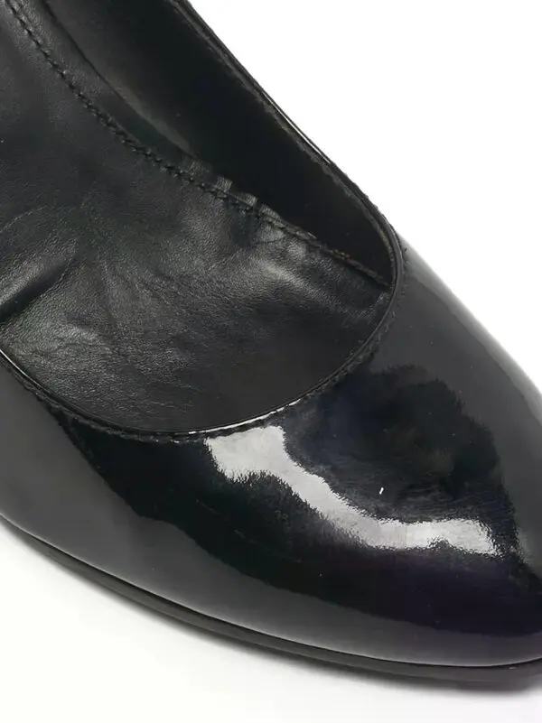 TOD'S Patent-leather Wedge Pumps - Black