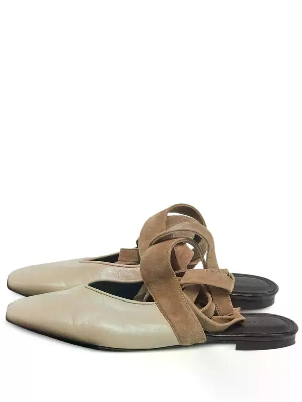 JW Anderson Ankle-wrap Mules - Neutrals