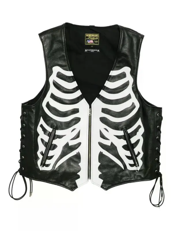 MASTERMIND WORLD Bones Sleeveless Jacket