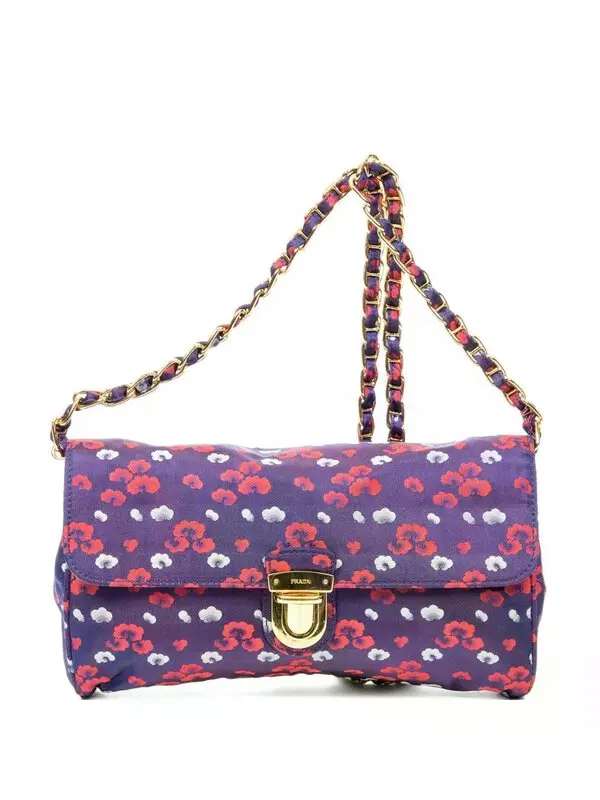 Prada Floral-print Shoulder Bag